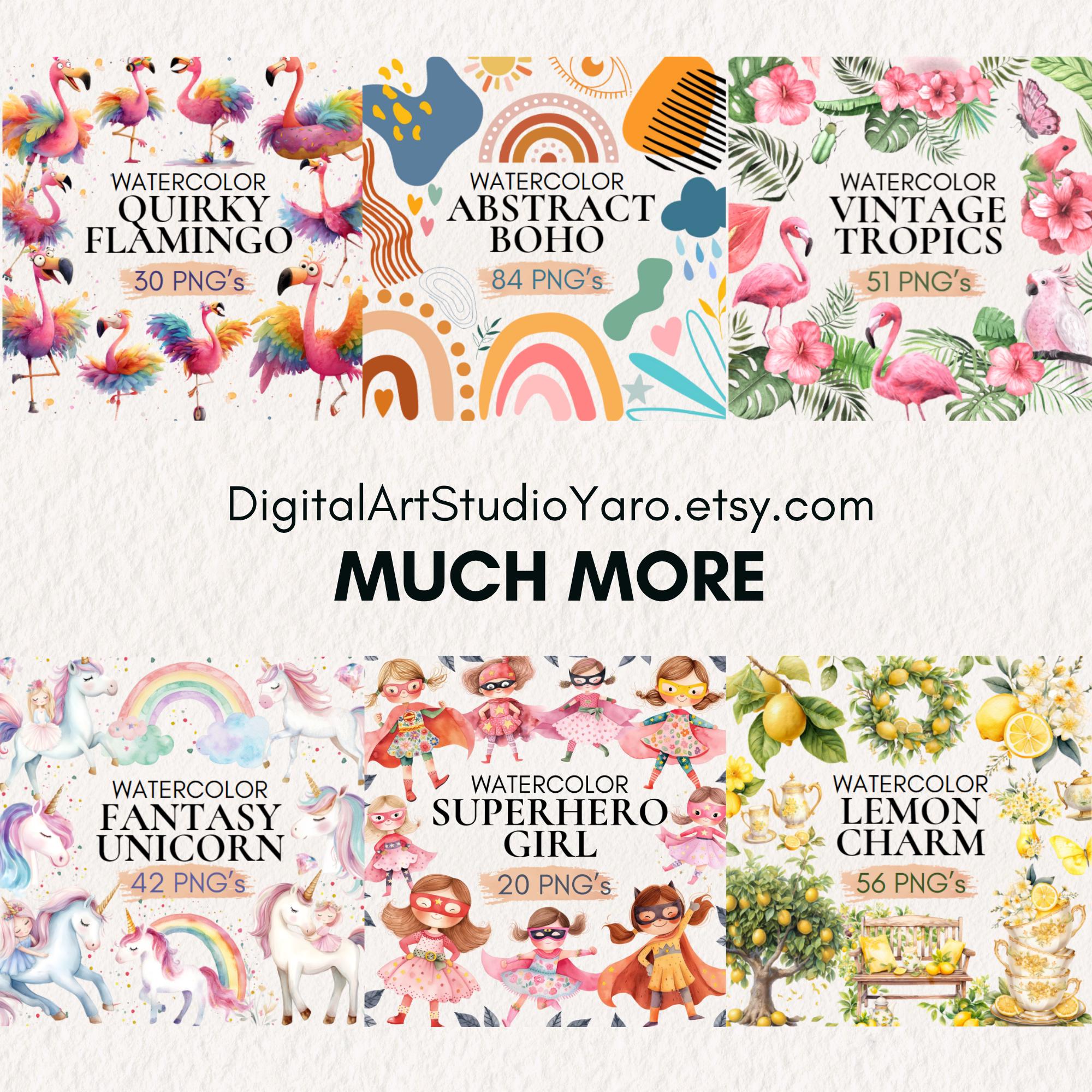 Watercolor Funny Dog Clipart Bundle, Cartoon Pup PNG, Whimsical Dog ...