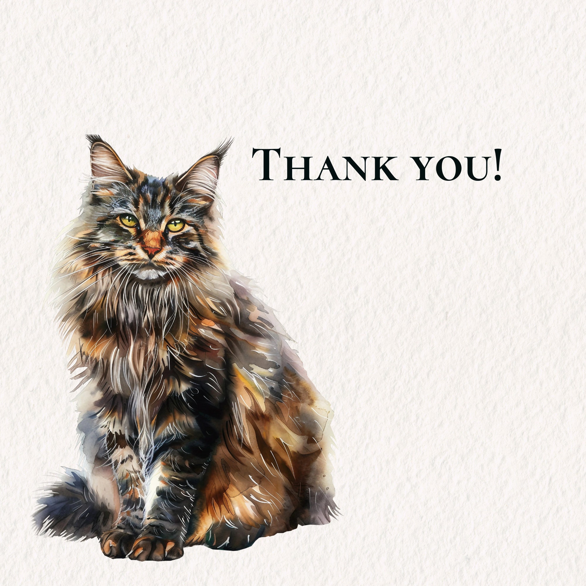 Watercolor Cats Clipart, Cat Clip Art, Cat Birthday Party Decor, Cat ...