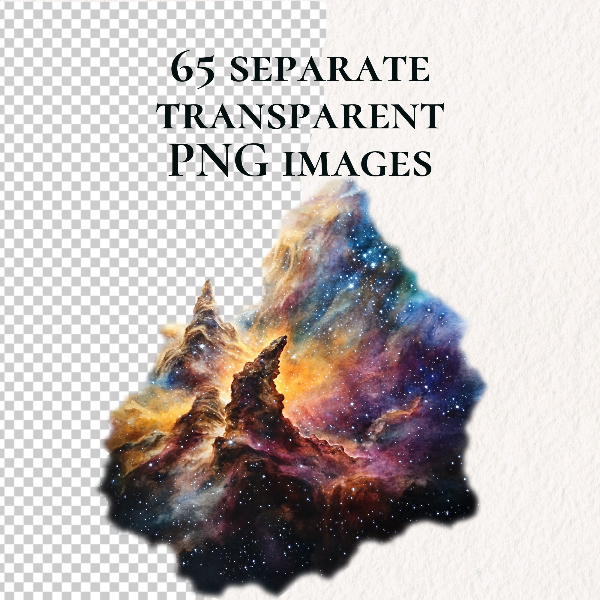 Watercolor Space Clipart Bundle, Watercolor Planets Clipart, Space ...