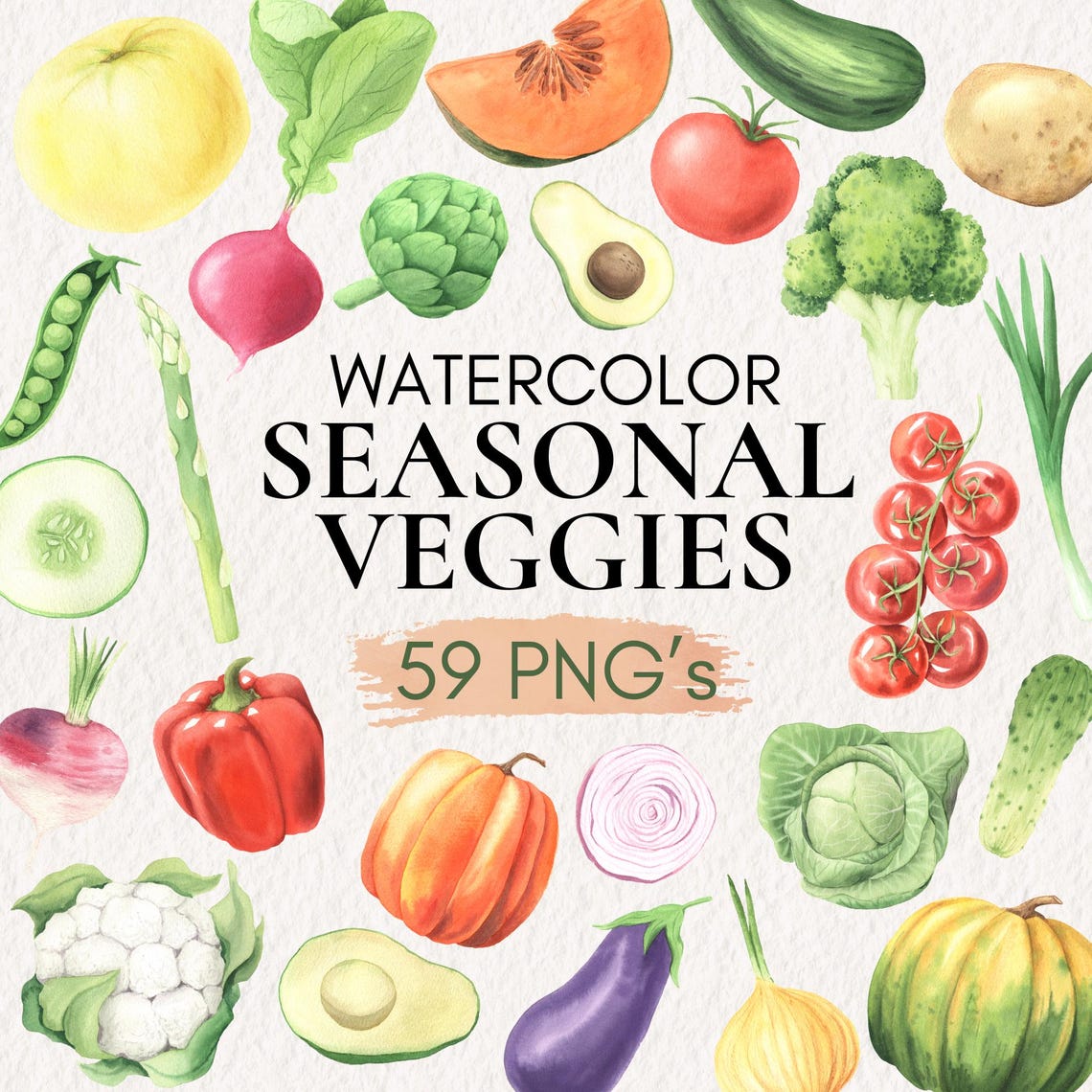 Watercolor Vegetables PNG Clipart Bundle, Tomato Clipart, Carrot ...