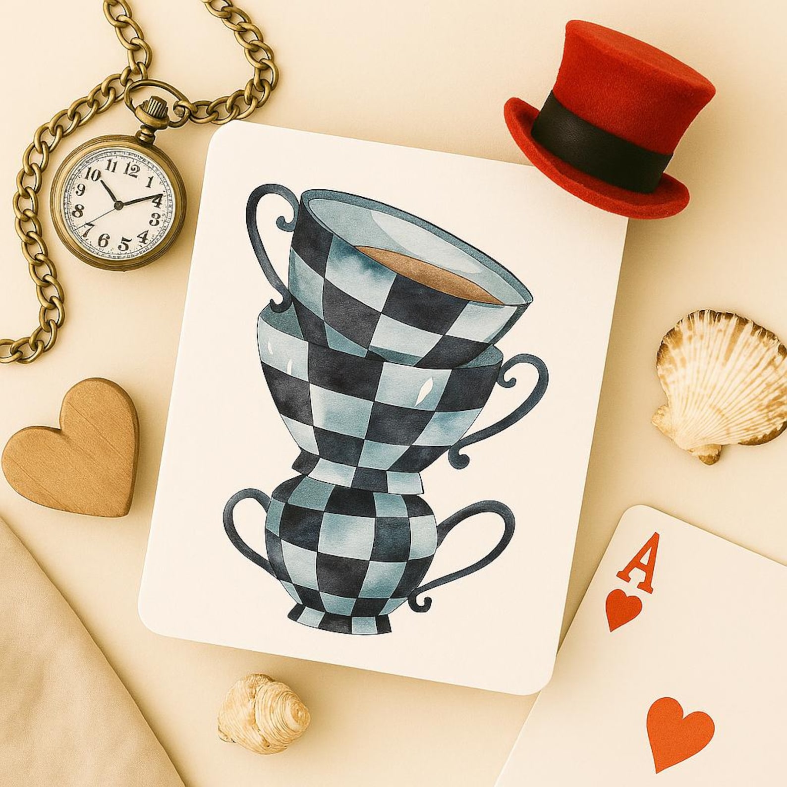 Alice in Wonderland Clipart, Watercolor Alice Art, Mad Hatter Tea Party ...