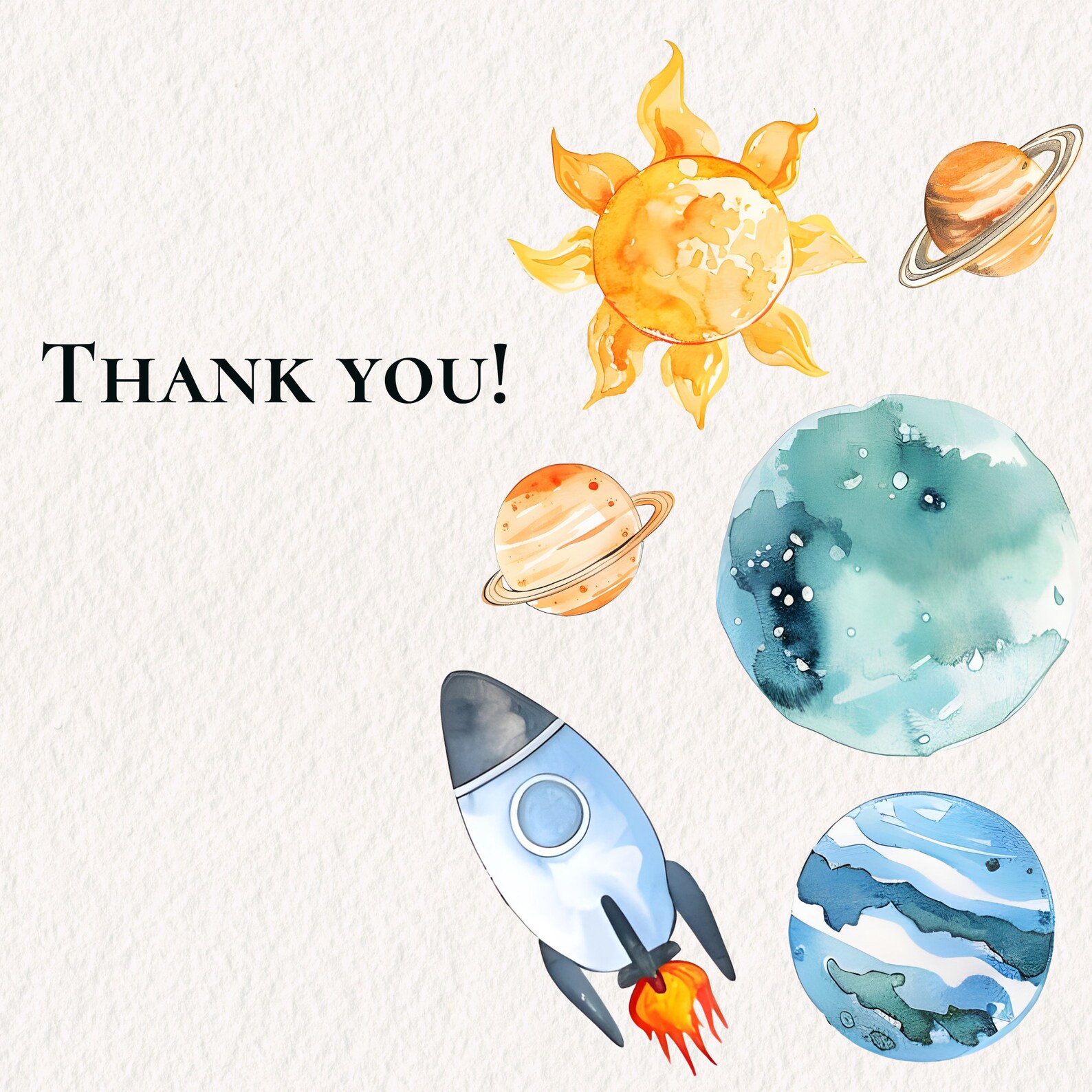 Watercolor Space Clipart Bundle, Astronaut Nursery Decor, Alien Clipart ...