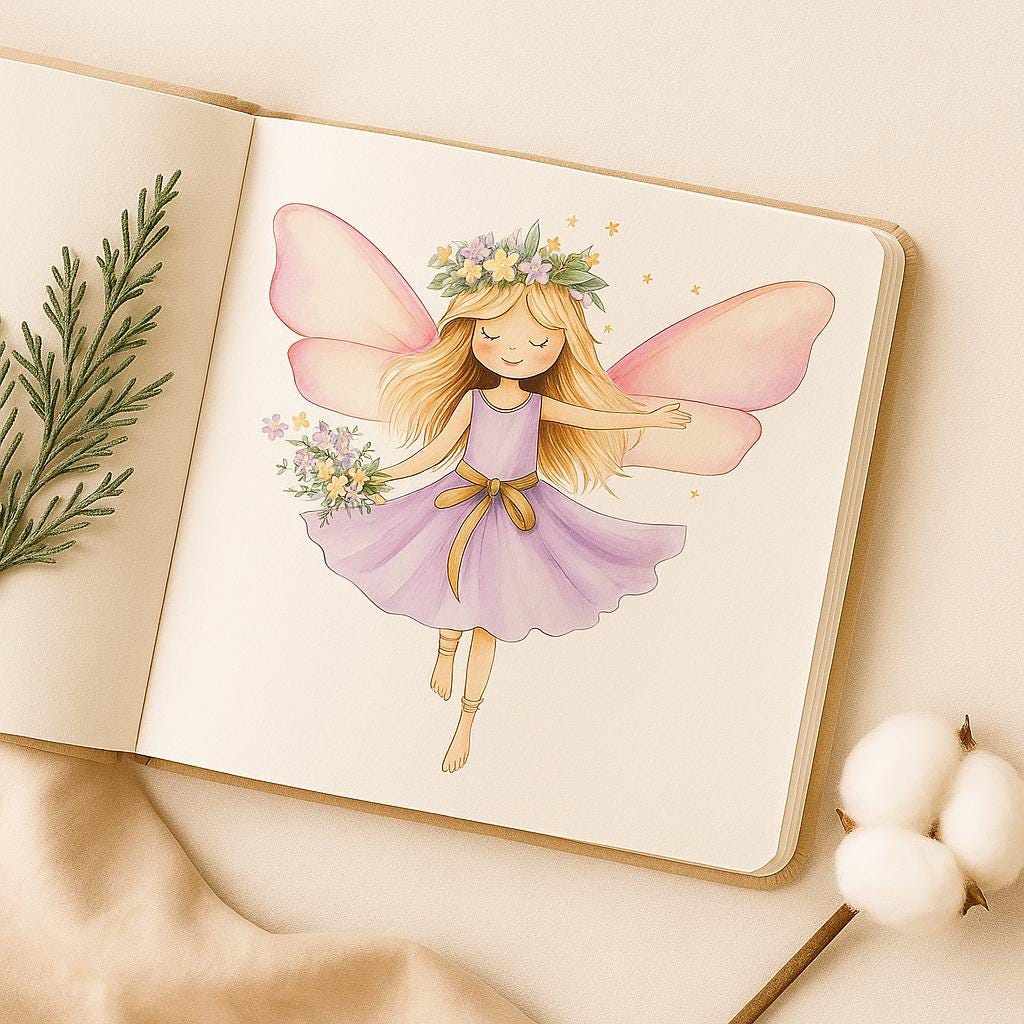 Watercolor Fairy Garden, Watercolor Fairy, Fairy PNG Fairy Garden ...