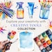 Watercolor Creative Tools Clipart, Art Supplies Clip Art, Paint Brushes ...