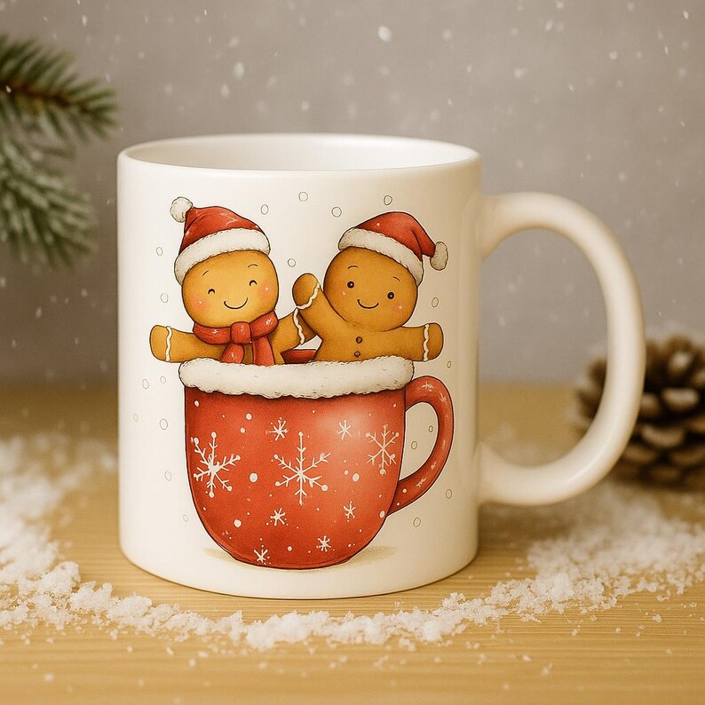 Watercolor Gingerbread Clipart | Christmas Cookie PNG | Cute Holiday ...