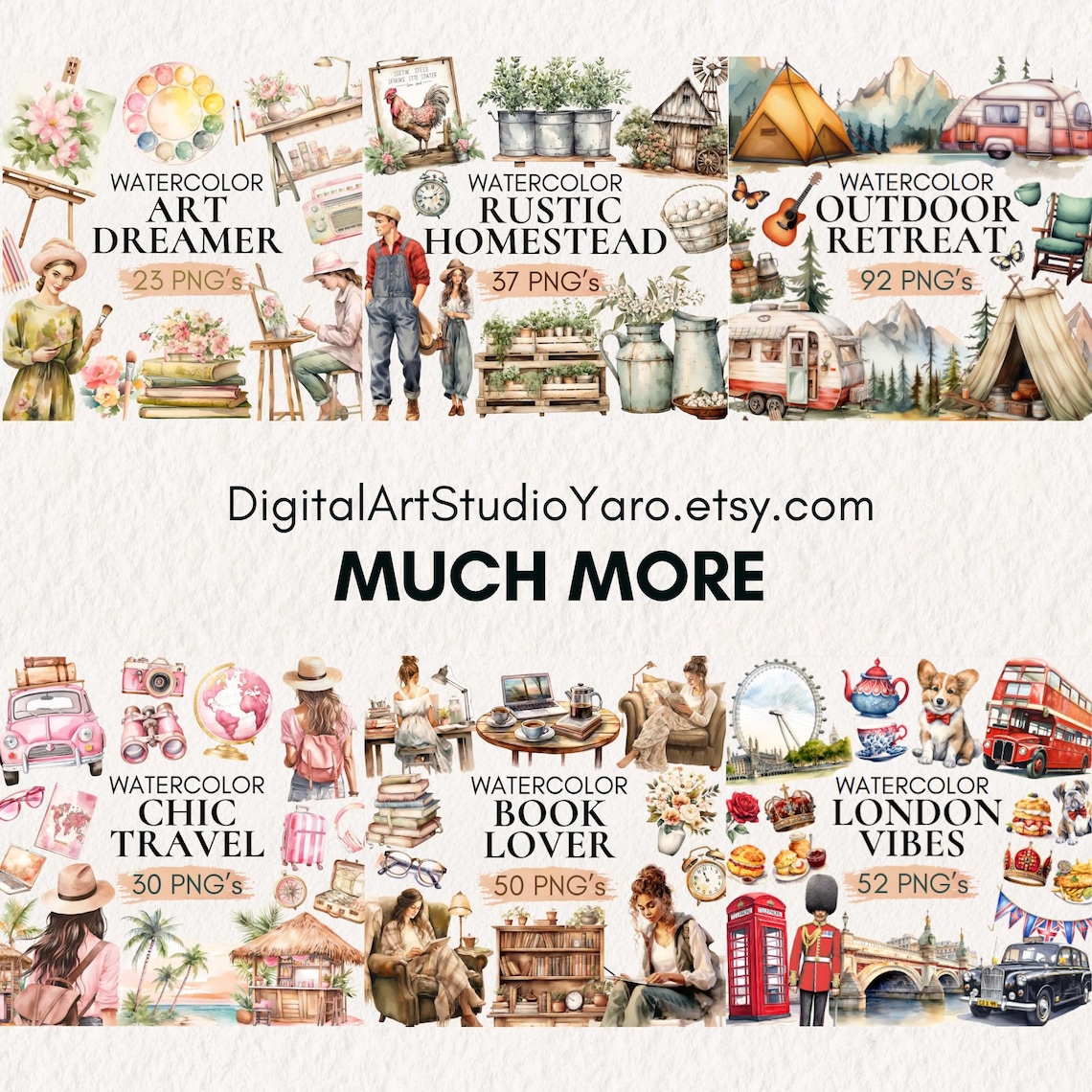 Watercolor New York City Clipart Bundle, NYC Skyline & Landmarks PNG ...