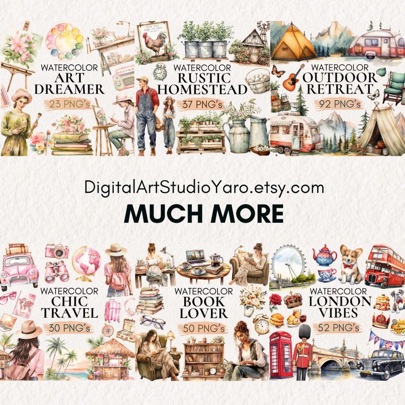 Watercolor New York City Clipart Bundle, NYC Skyline & Landmarks PNG ...