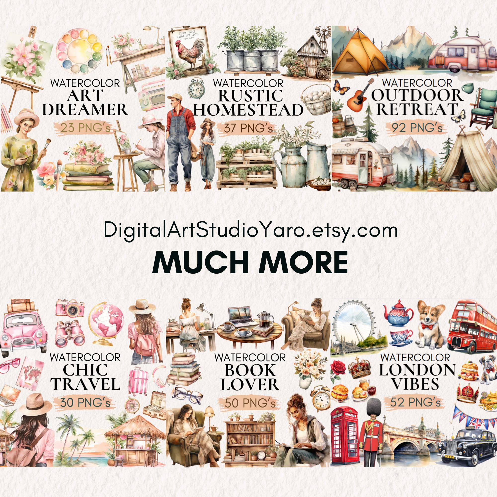 Watercolor New York City Clipart Bundle, NYC Skyline & Landmarks PNG ...