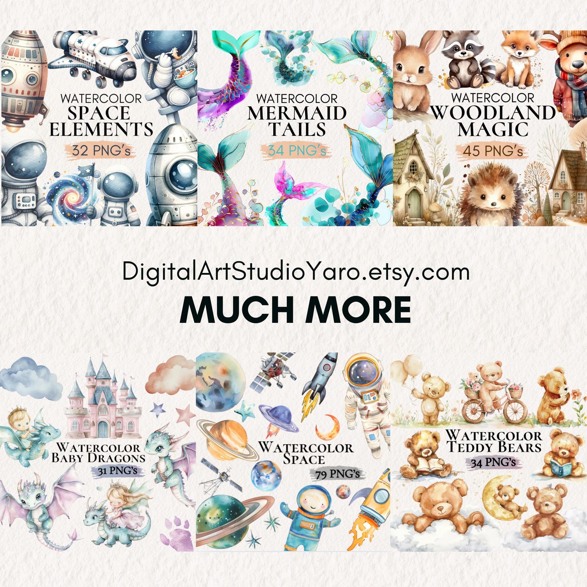 Watercolor Baby Dinosaurs Clipart, Cute Dinosaurs, Reptile Nursery ...