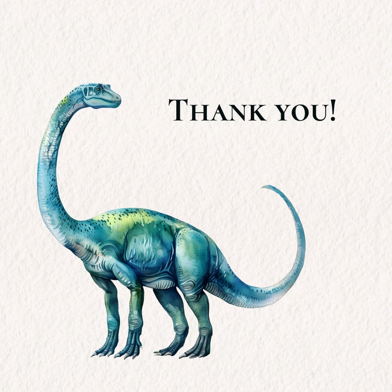 Watercolor Dinosaurs Clipart, Dino Clip Art, Dinosaur Birthday Party ...