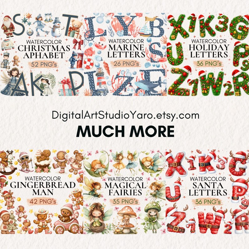 Watercolor Butterfly Alphabet Clipart, Floral Font (PNG Digital ...