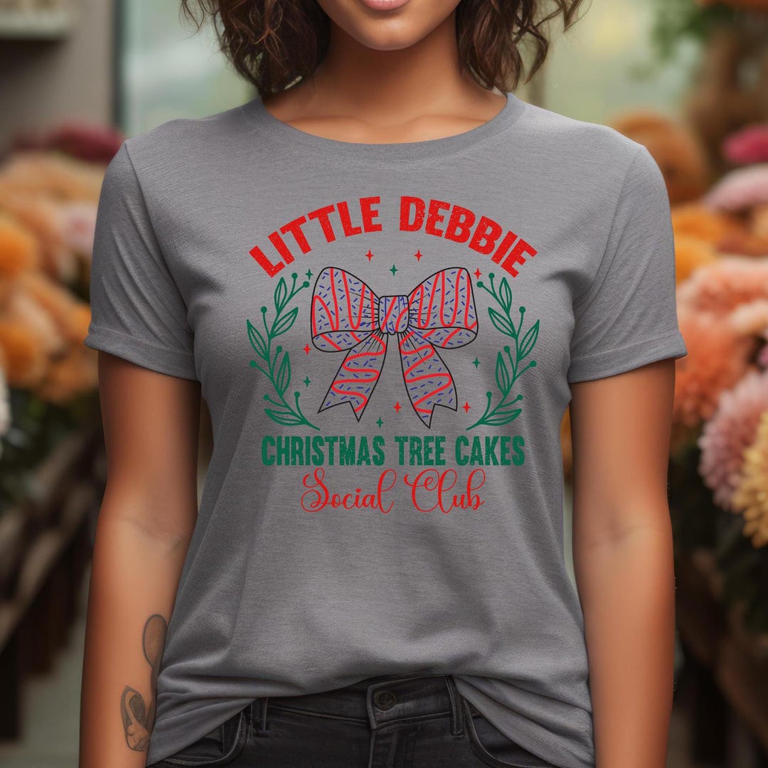 Little Debbie Christmas Tree T-shirt, Christmas Tree Cake, Coquette ...