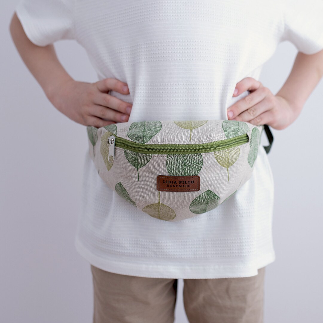 Mini Kid's Fanny Pack Leaves Pattern, Toddler Shoulder Purse, Cute Kids ...