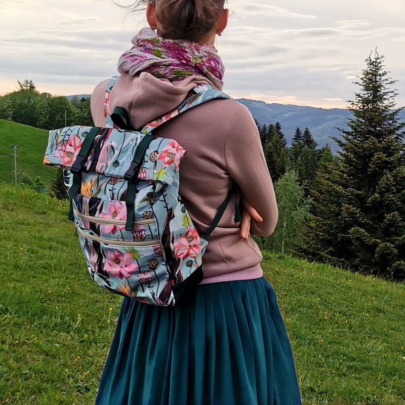Floral Backpack - Etsy