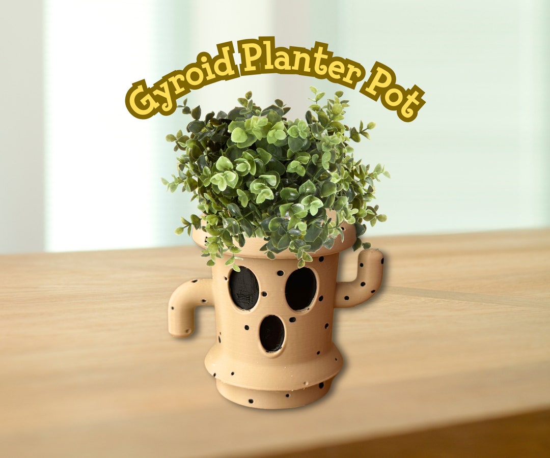 Gyroid Planter Pot - Gifts for Animal Crossing New Horizons Fans and ...
