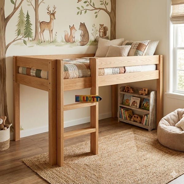 Loft Bed Plans Kids Room - Etsy