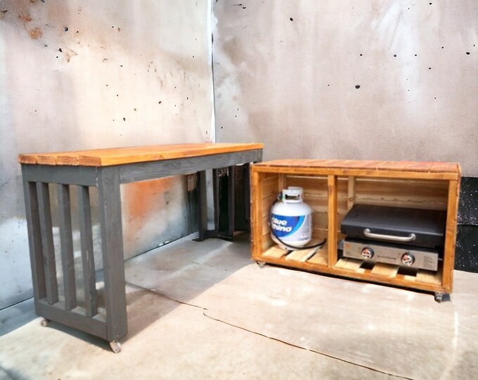 Easy DIY Grill Side Table Woodworking Plans - Etsy Canada
