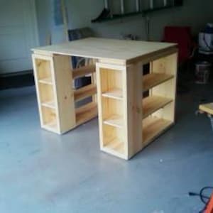 Craft Table, Sewing Table DIY Plan, Workbench, Work Table Plans ...