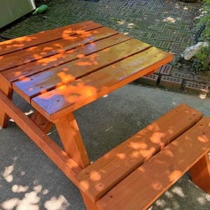 2 Person Picnic Table Plans: Outdoor Bistro Table (PDF Download) - Etsy