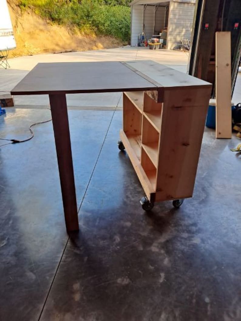 Simple Craft Table Plans, Folding Table Plans, Easy Garage Storage ...