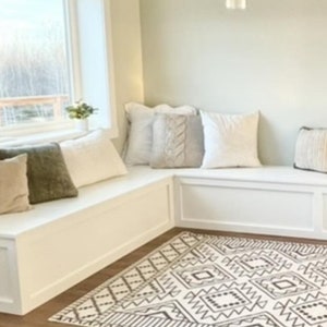 Banquette Bench With Storage DIY Plans – Custom Size Corner Bench ...