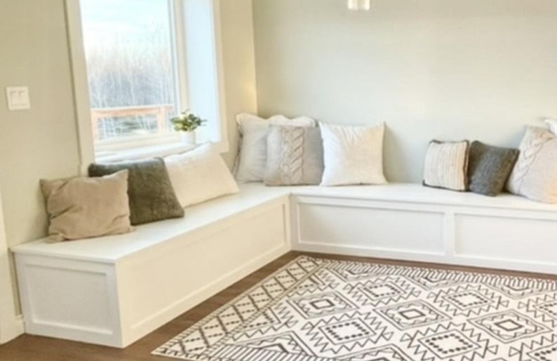 Banquette Bench With Storage DIY Plans – Custom Size Corner Bench ...