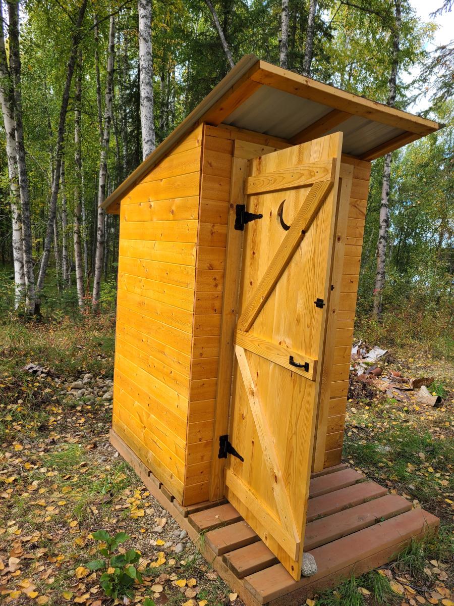 Outhouse DIY Building Plan: Outdoor Bathroom & Garden Toilet Shed (PDF ...