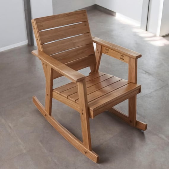 DIY Rocking Chair Plans Patio Chair Plans Porch Chair Woodworking DIY Plans PDF Download Outdoor Garden Chair Plans Aderndock Chair Etsy