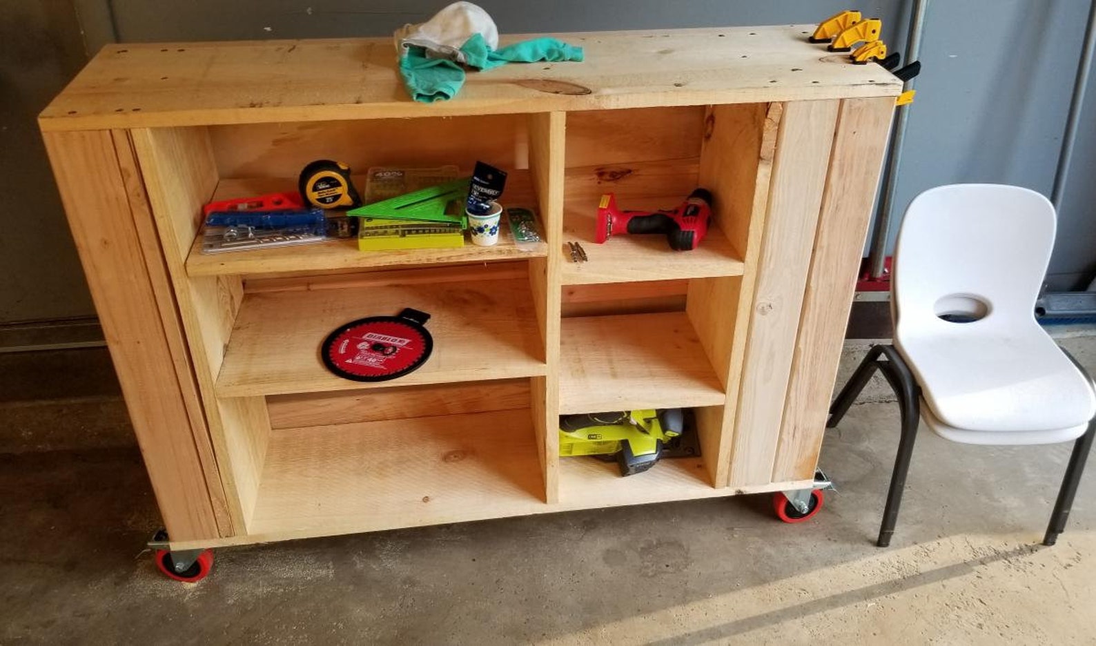 Simple Craft Table Plans, Folding Table Plans, Easy Garage Storage ...