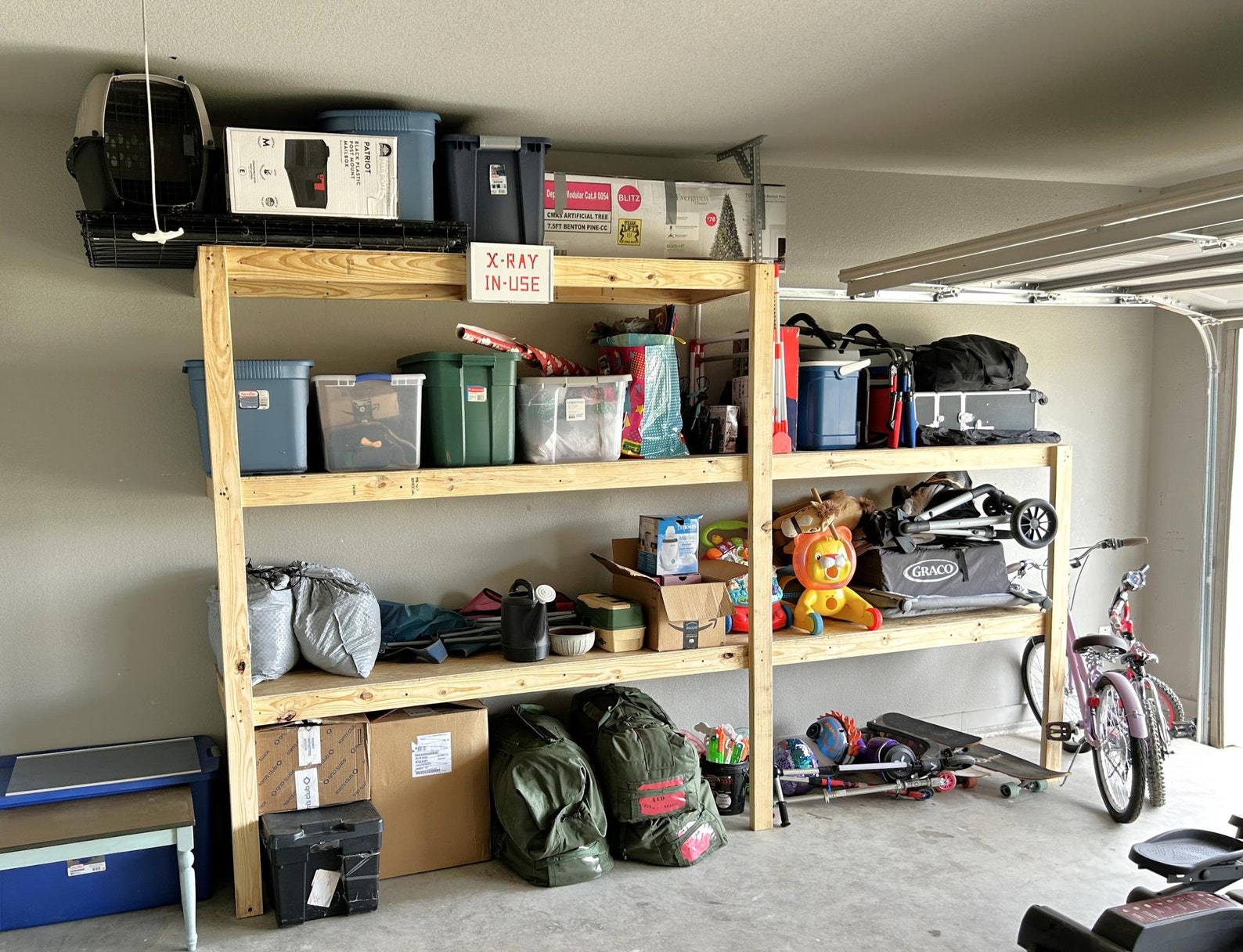 Garage Shelves Plan, Garage Storage Plans, Simple Garage Organizer ...