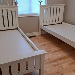 Simple Single Bed Plans, Farmhouse Bed Plans, Wooden Bed Plans, PDF ...