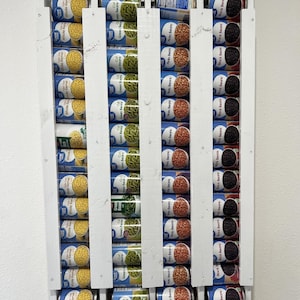 DIY Wall Mounted Can Organizer Plans: Kitchen Storage (PDF Download) - Etsy