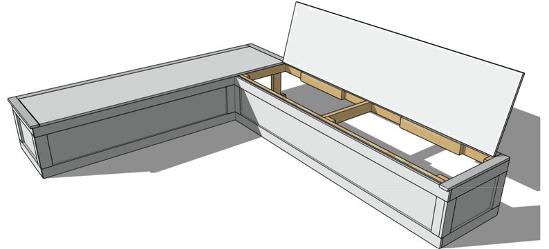 Corner Bench DIY Plan, Simple Guide Woodworking Plan - Etsy