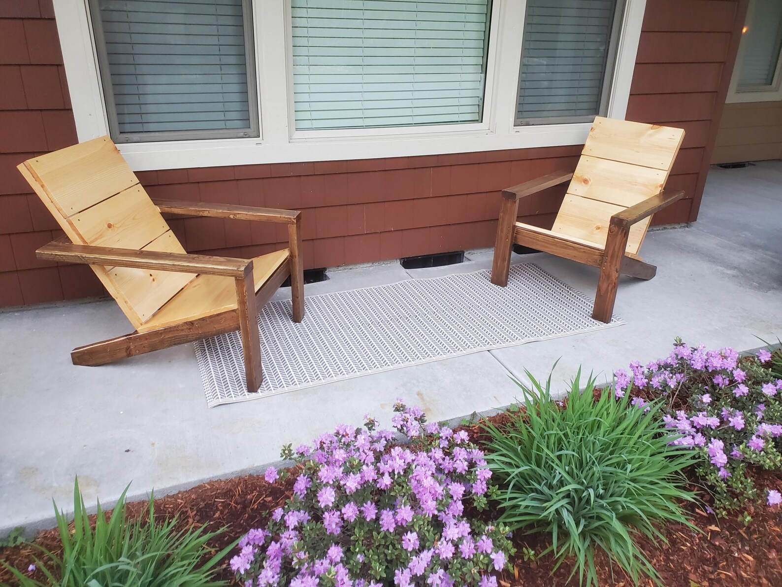 Adirondack Chair Plan: Modern 2x4 Wood Patio Furniture (PDF Download ...