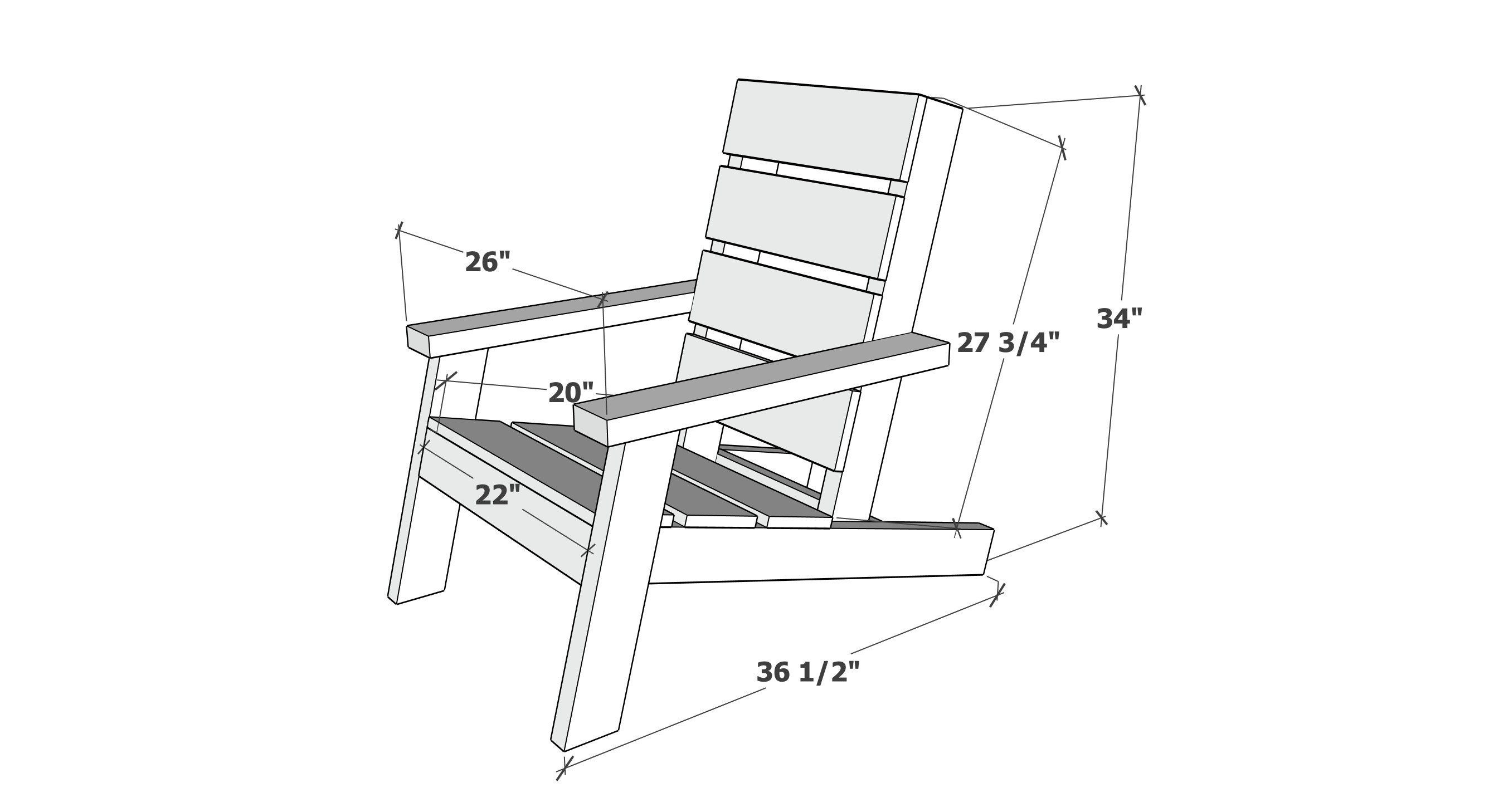 Patio Chair Plans, Modern Bench Plans, Garden Furniture, Outdoor Porch ...