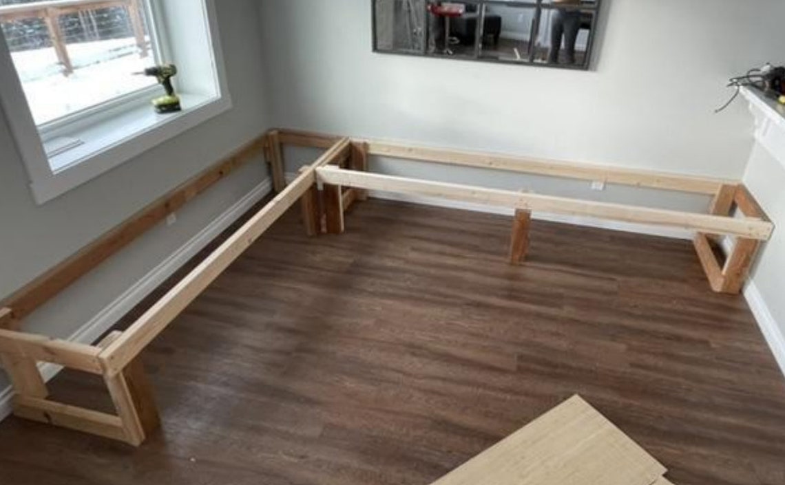 Corner Bench DIY Plan, Simple Guide Woodworking Plan - Etsy