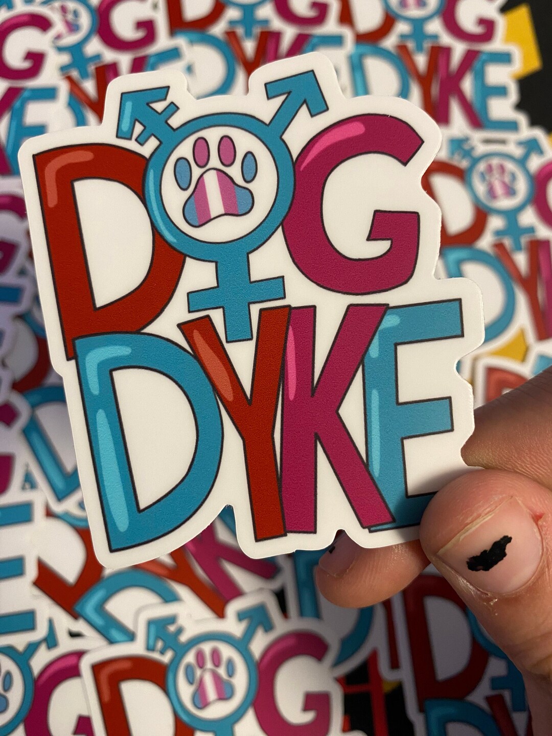 Dog Dyke Sticker - Etsy