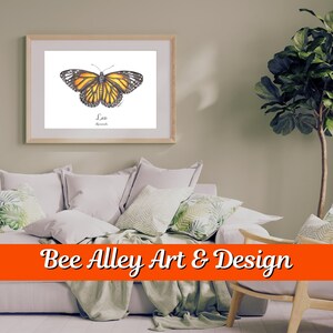Leo Zodiac Astrology Butterfly Art Print, Adonis Blue Butterfly ...