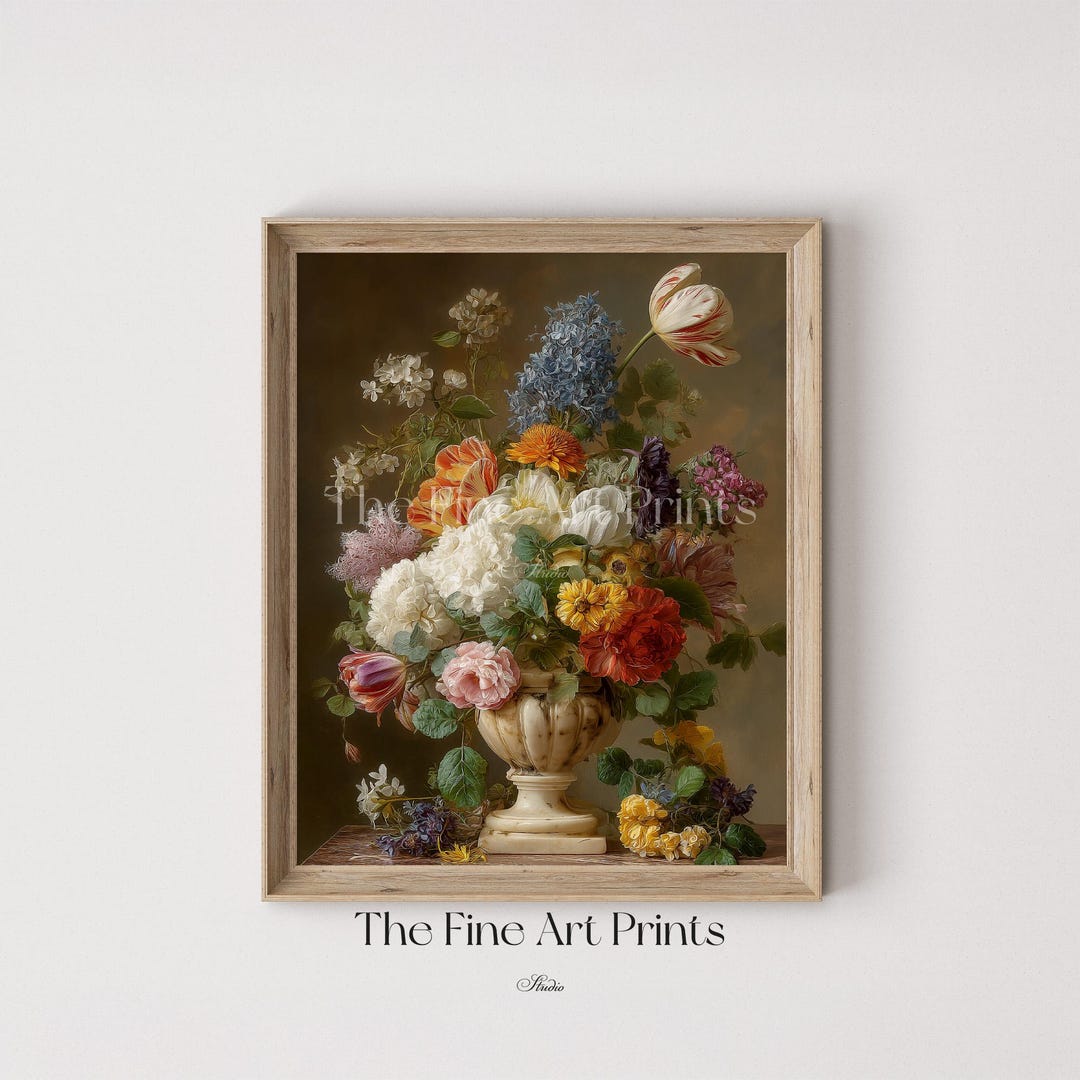 Dutch Floral Still Life Painting: Baroque Bouquet (digital Download) - Etsy