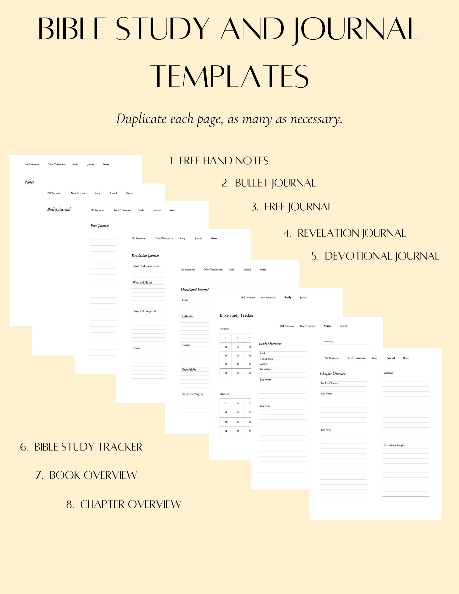 Digital Journaling Bible – NASB – Portrait – Hyperlinked Books ...