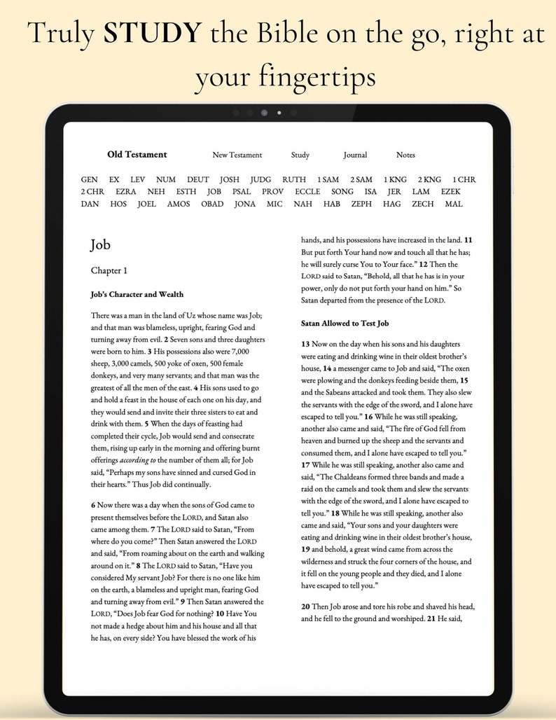 Digital Journaling Bible – NASB – Portrait – Hyperlinked Books ...