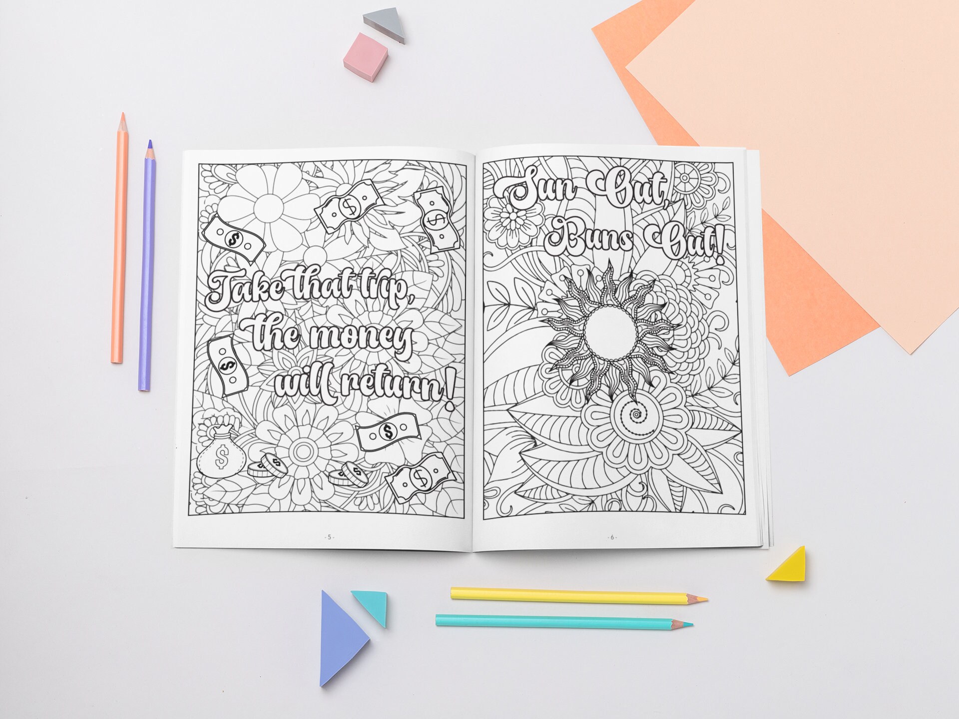 Travel Heals: Color Your Way to Wellness Adult Coloring Book - Etsy