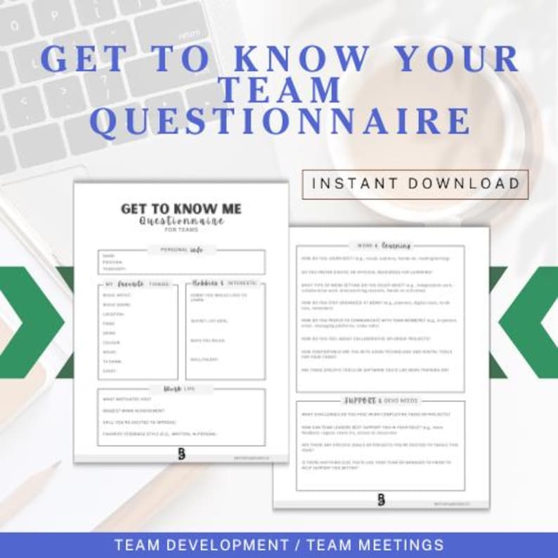 Team Questions Get to Know You Printable Download, Employee Favorites ...