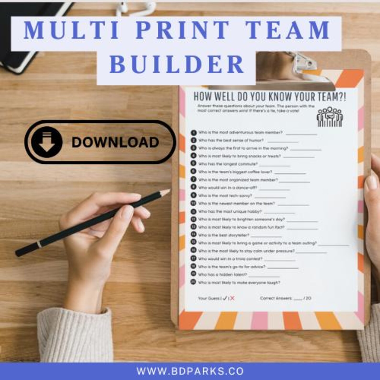 How Well Do You Know Your Team Building Get to Know Me Questionnaire ...