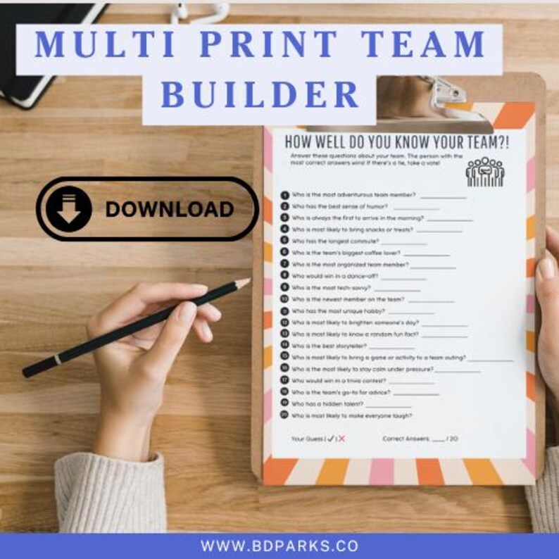 How Well Do You Know Your Team Building Get to Know Me Questionnaire ...