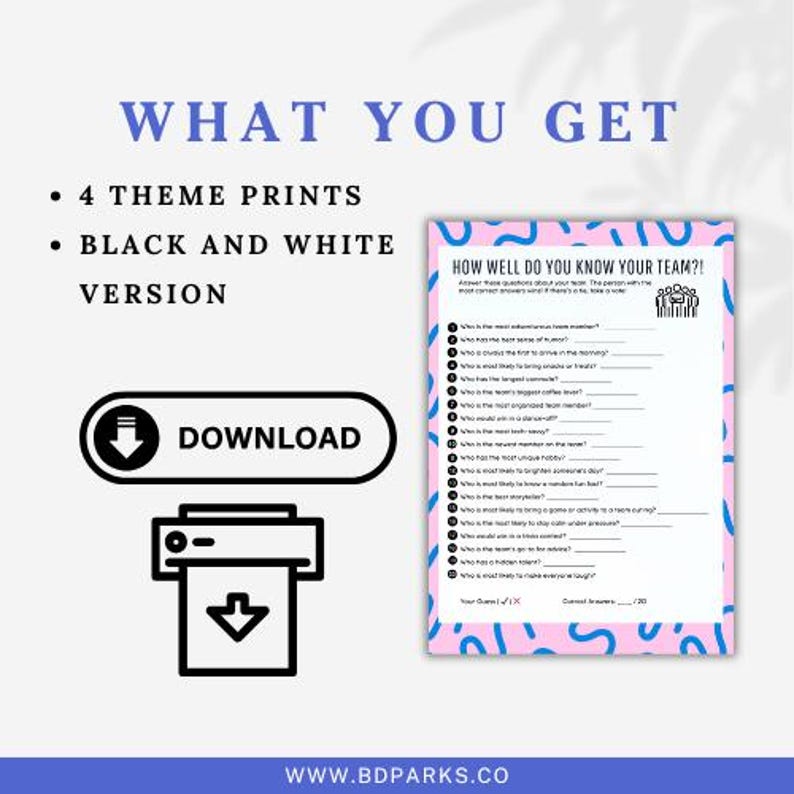 How Well Do You Know Your Team Building Get to Know Me Questionnaire ...