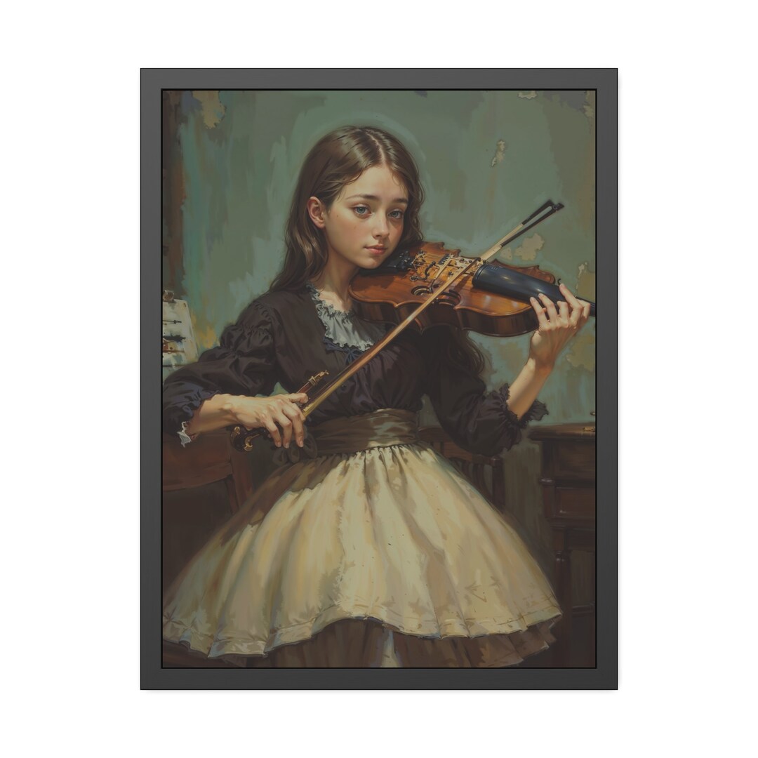 Playing Violin, Digital Art, Digital Download - Etsy