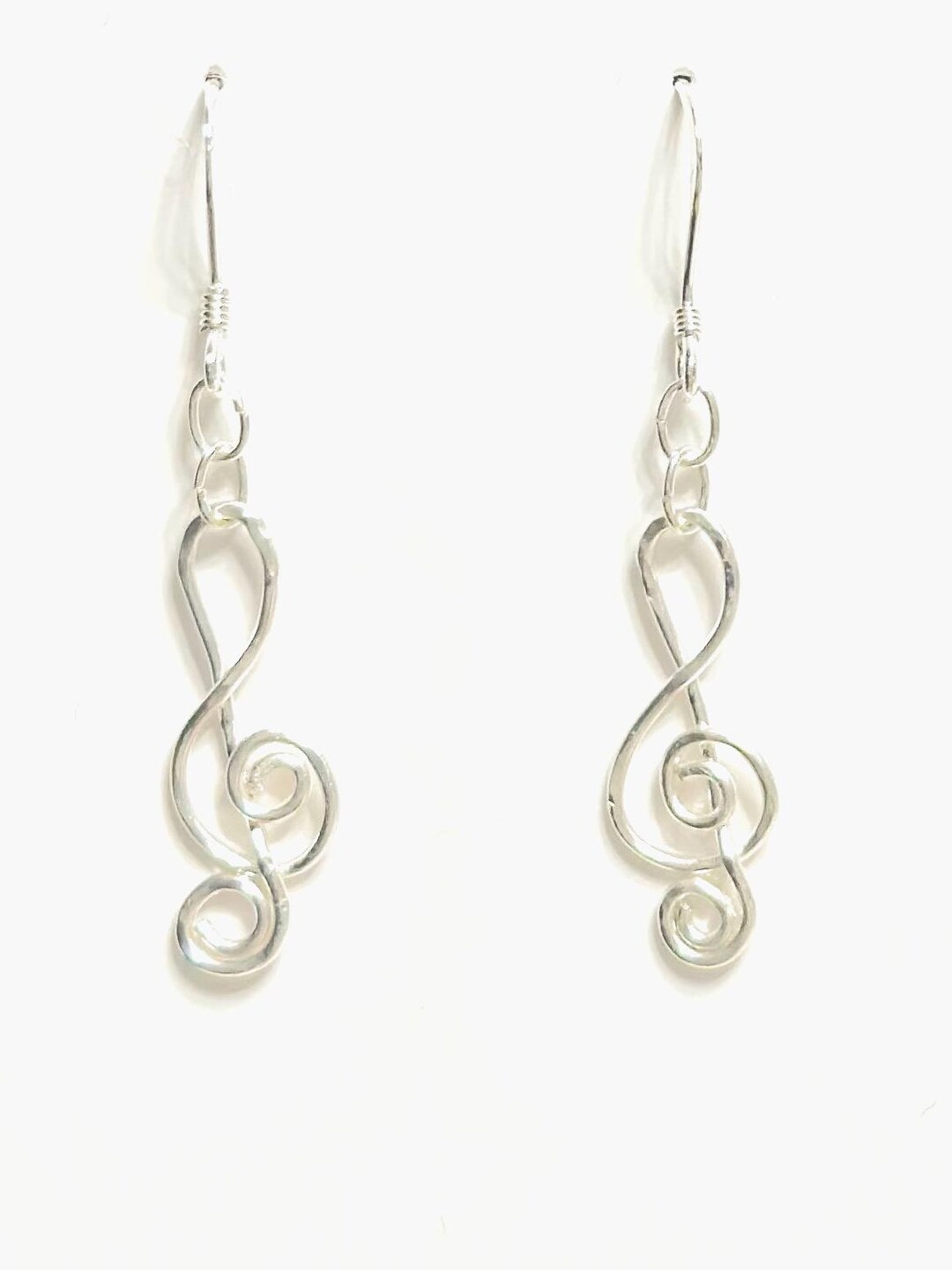 Treble or Bass Clef Necklace Sterling Silver - Etsy
