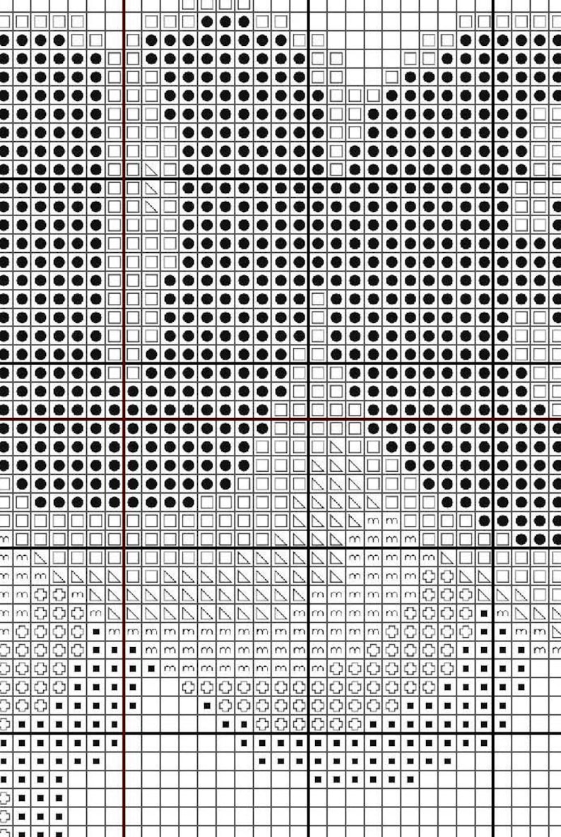 Love Cross Stitch Pattern, Retro Love Cross Stitch Pattern, 70's Cross ...