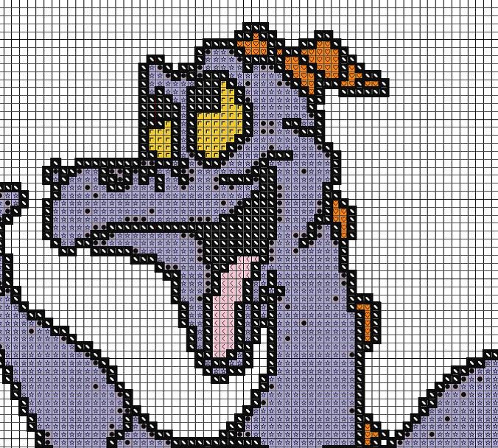 Figment Cross Stitch Pattern, Purple Dragon, Journey Into Imagination ...